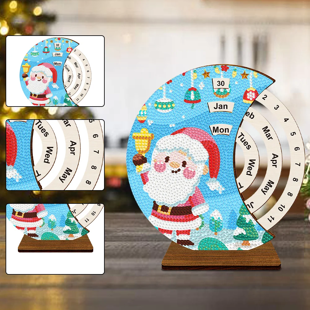 DIY Calendrier rotatif Père Noël-DP – romantiquediamant